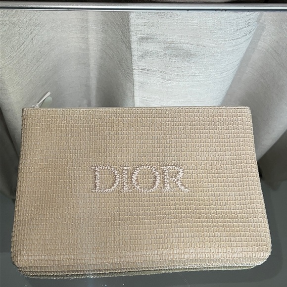 Dior | Bags | Dior Raffia Pouch | Poshmark